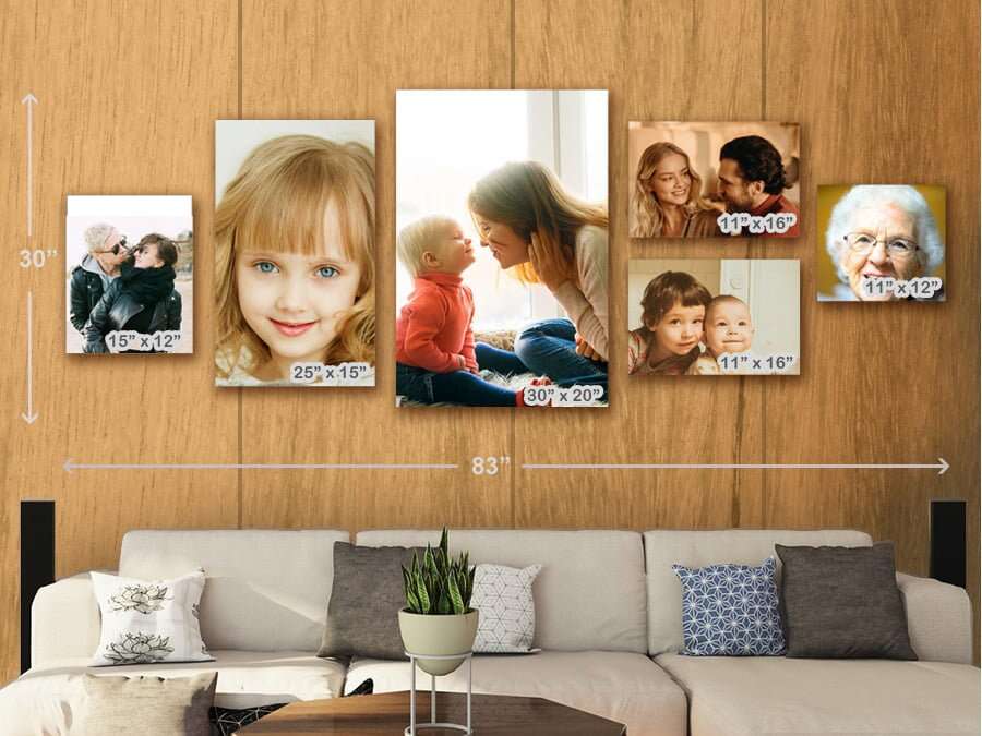 Personalized Canvas Wall Display 30″x83″