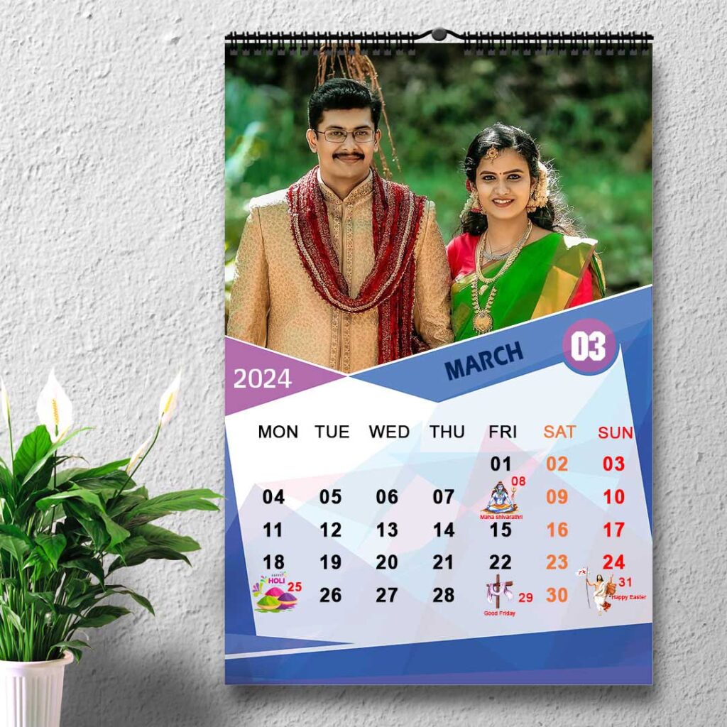 Personalized Wall Calendar | 12 Pages Photo Calendar | 12×18 Inch Design 8