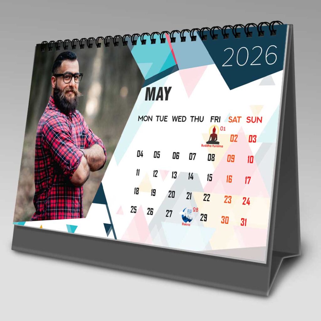 2026 Personalized Desktop Calendar | Table top Photo Calendar | 9 x 6 ...