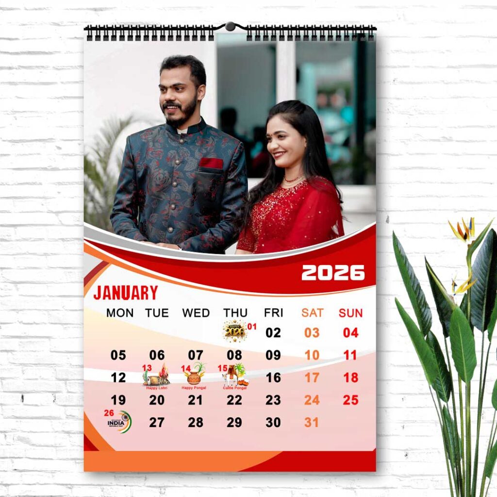 2026 Personalized Wall Calendar | 12 Pages Photo Calendar | 12×18 Inch ...