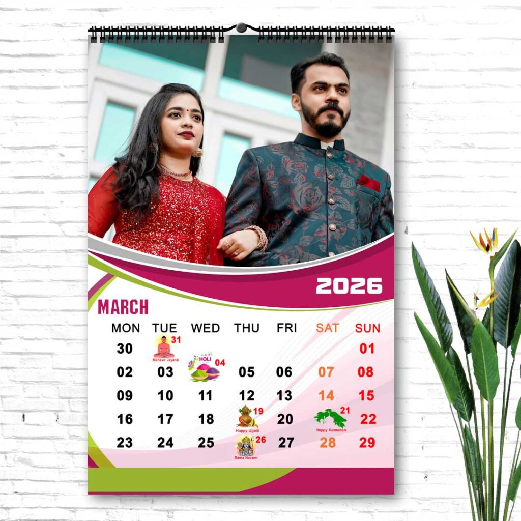 2026 Personalized Wall Calendar | 12 Pages Photo Calendar | 12×18 Inch ...