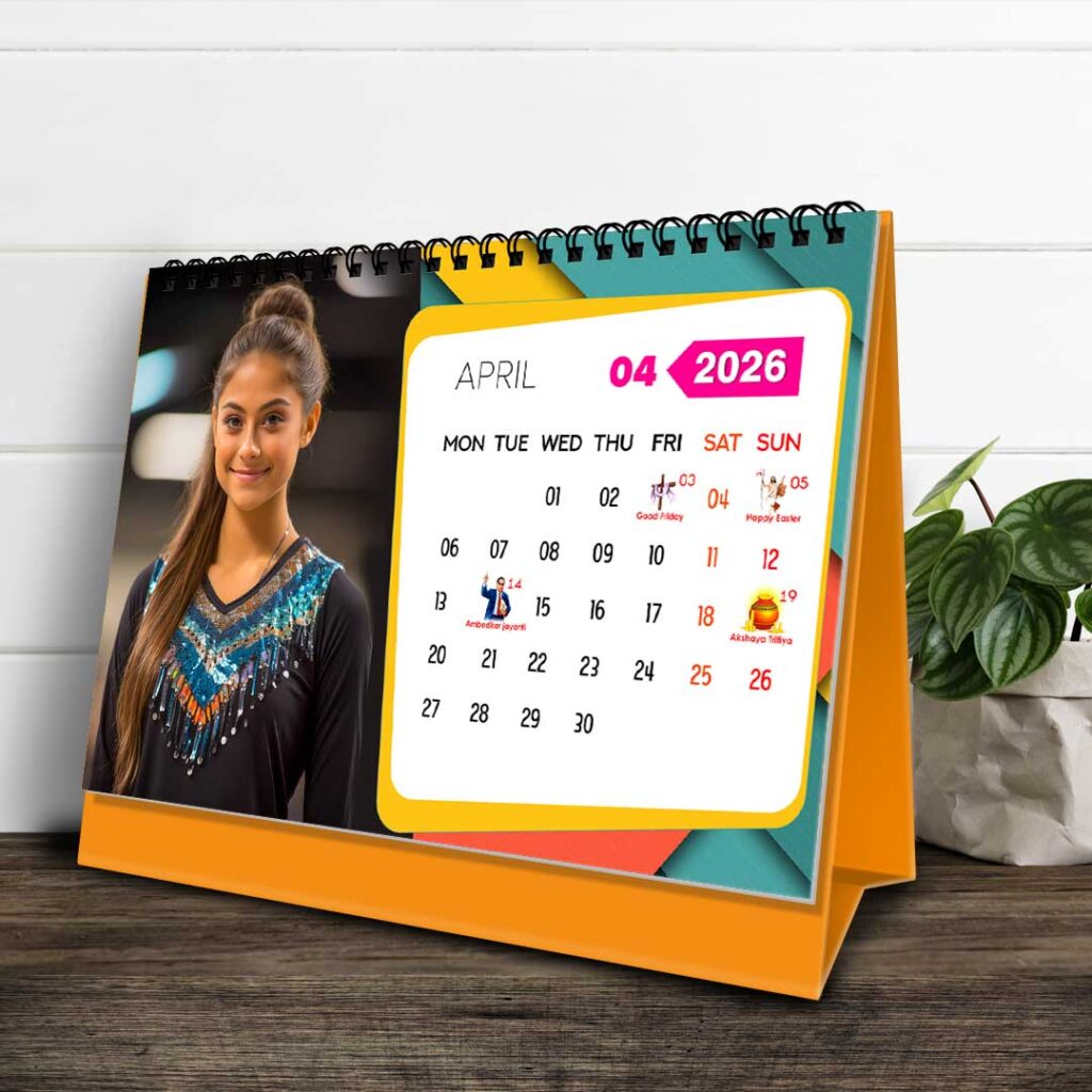 2026 Personalized Desktop Calendar | Table top Photo Calendar | 9 x 6 ...