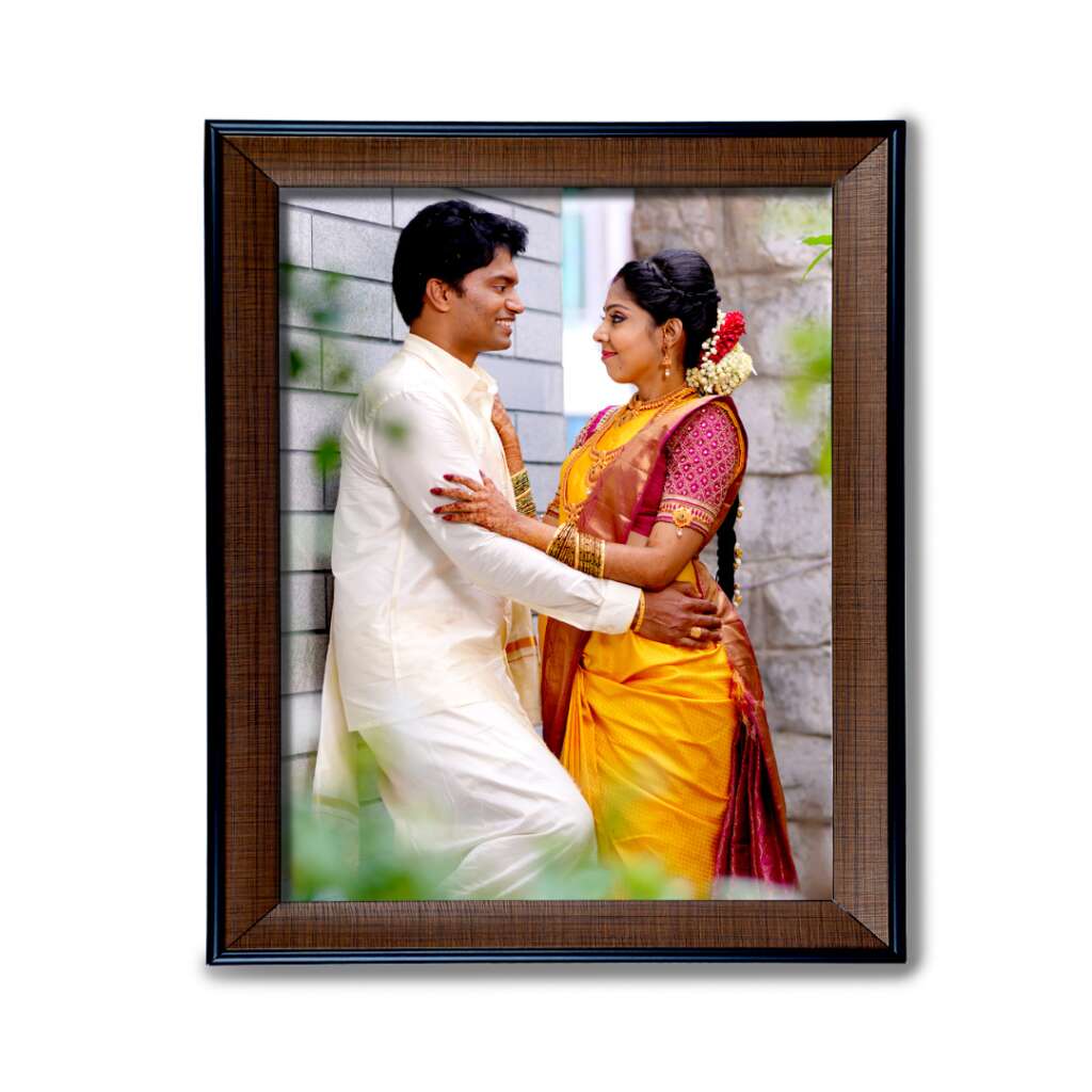 Personalized Brown Synthetic Photo Frame Design 25