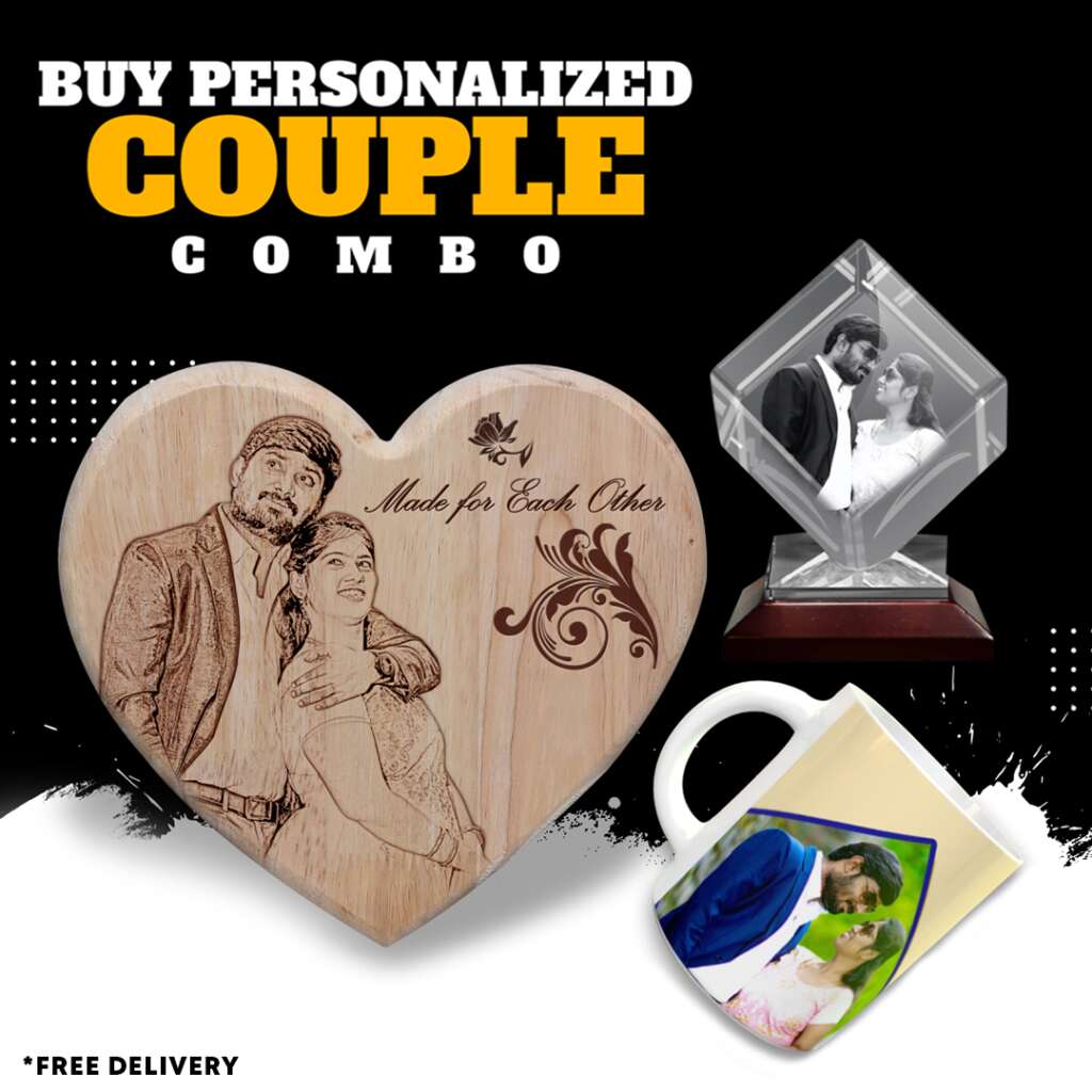 Best personalized wishes Combo Gifts | Photo frame Set Pack of 9