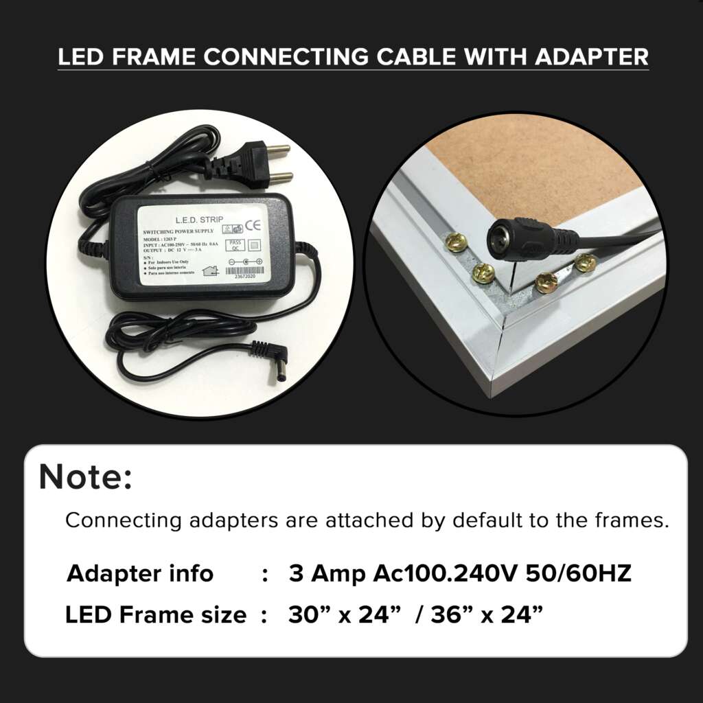 Large Personalized LED Photo Frame (24×30) | Photoland | Photoland