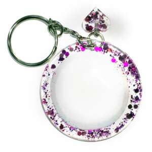 Personalized Photo keychain Circle shape – Resin Photo Keychain | Photoland