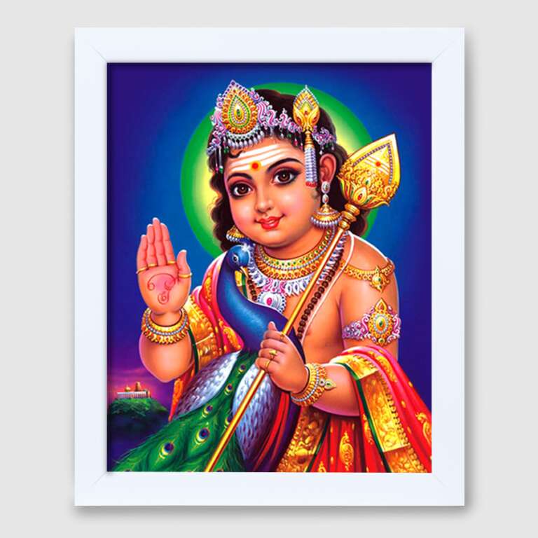 Lord Murugan Photo Frame 4×6 In | Kartikeya God Photo Gift | Photoland