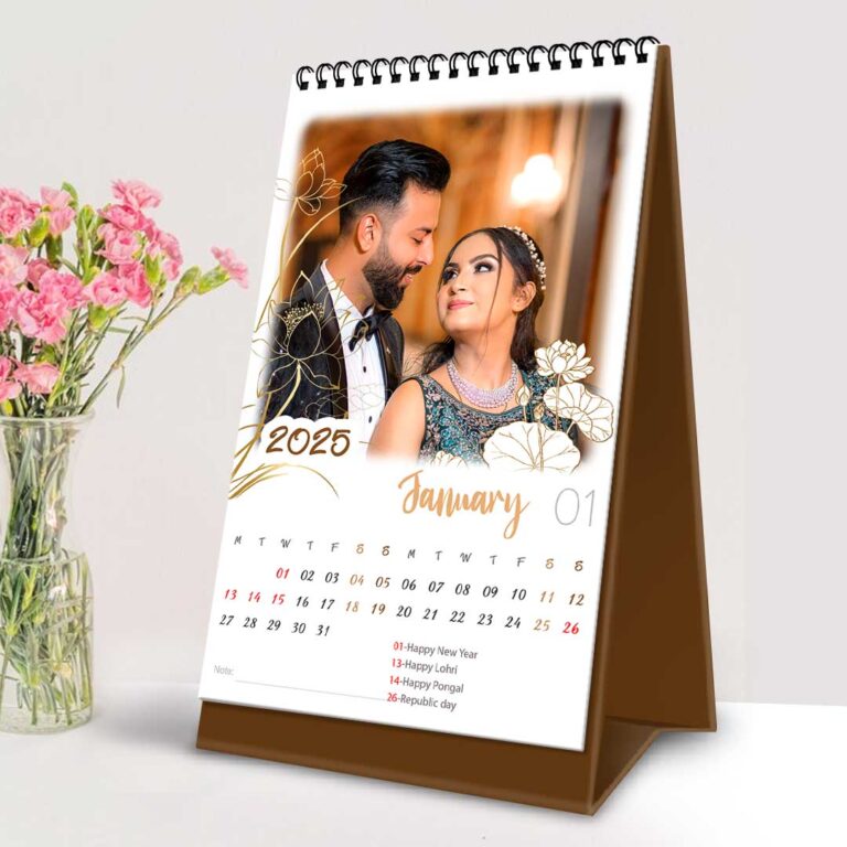Personalized Desktop Calendar | Table top Photo Calendar | 6 x 4 Inches ...