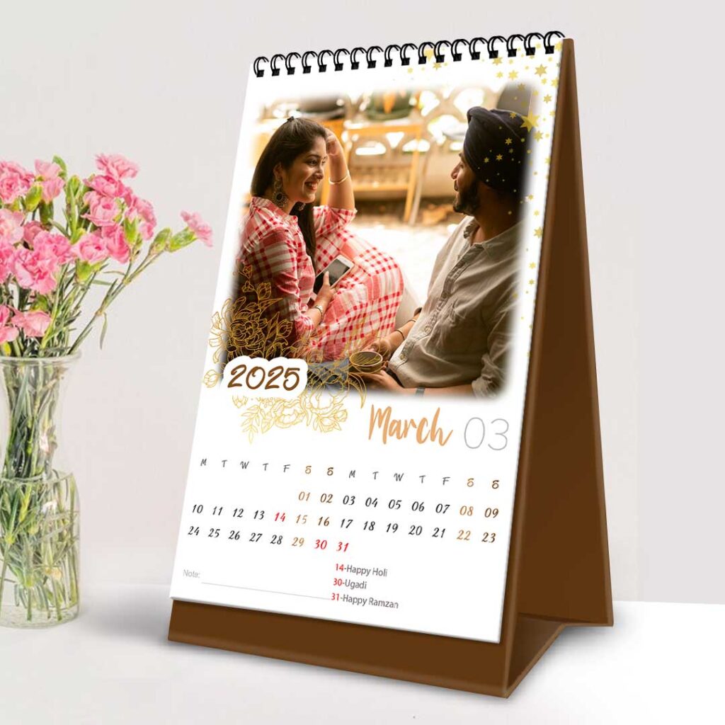 Personalized Desktop Calendar | Table top Photo Calendar | 6 x 4 Inches ...