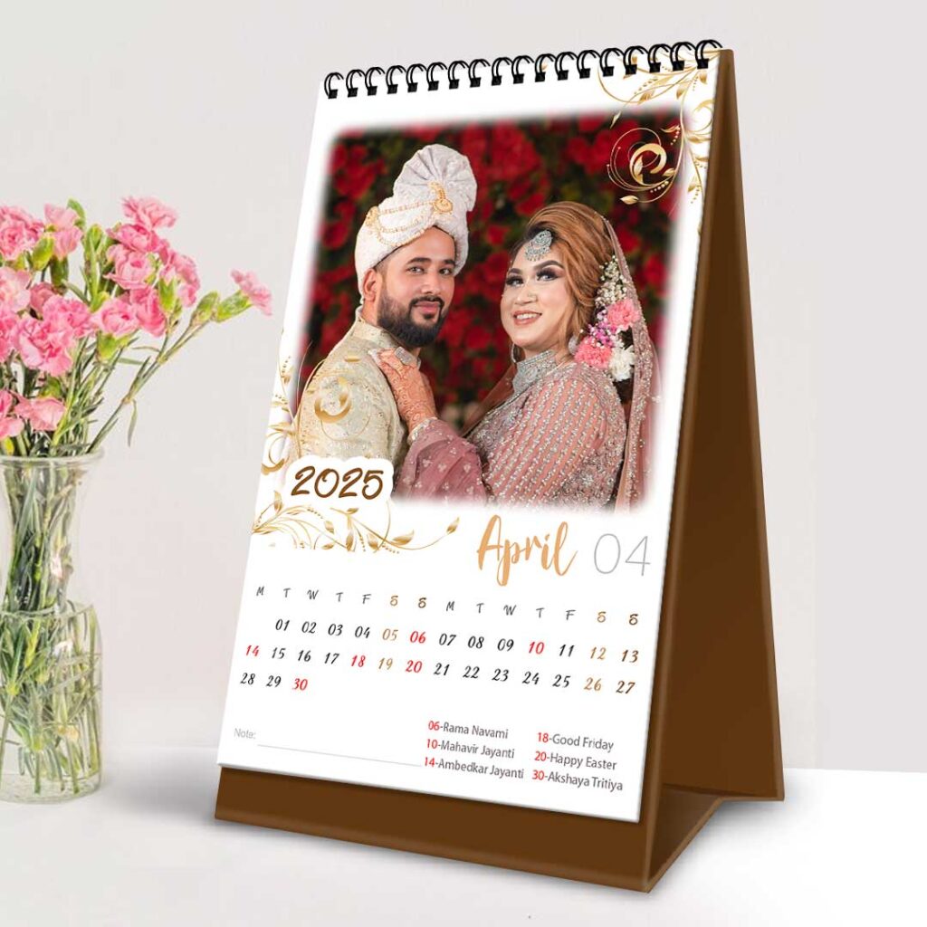 Personalized Desktop Calendar | Table top Photo Calendar | 6 x 4 Inches ...