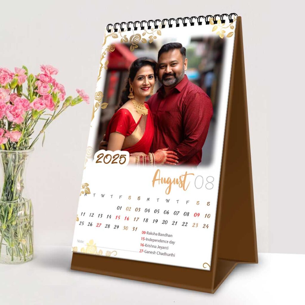 Personalized Desktop Calendar | Table top Photo Calendar | 6 x 4 Inches ...