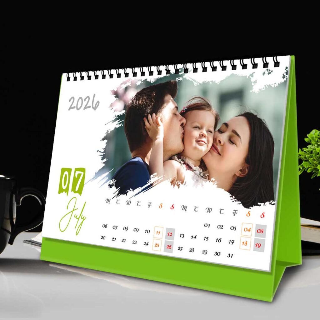 2026 Personalized Desktop Calendar | Table top Photo Calendar | 6 x 4 ...