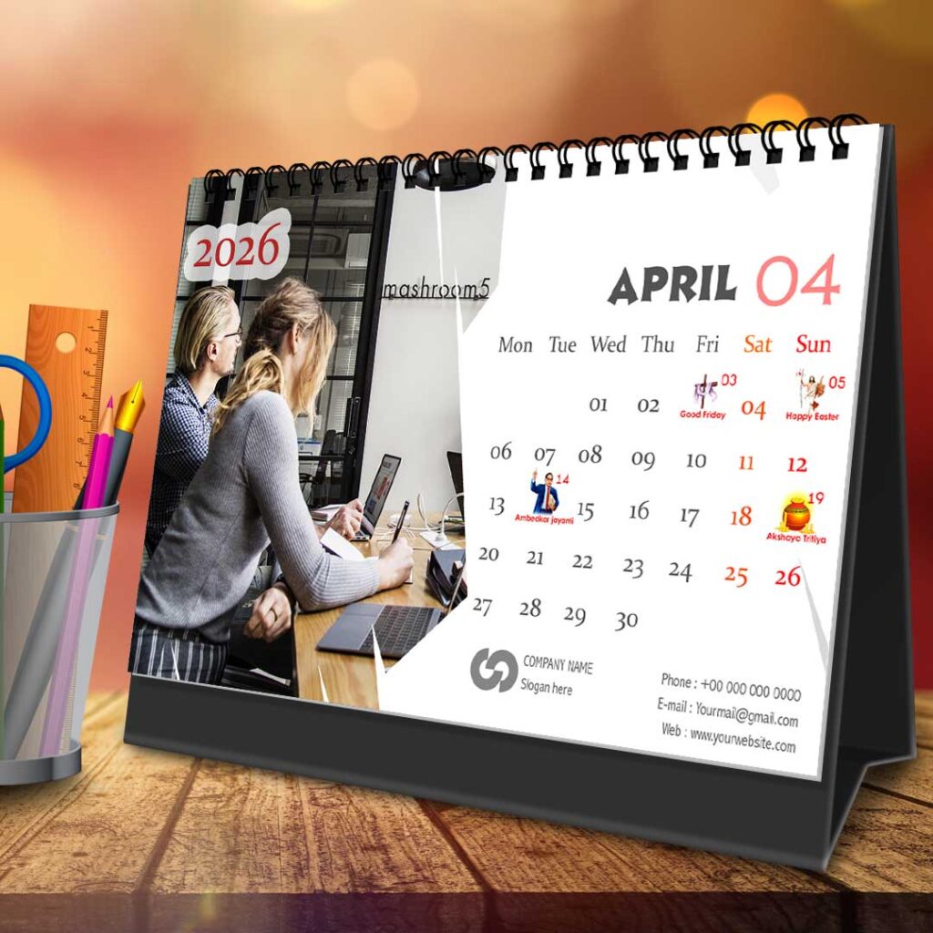 2026 Personalized Desktop Calendar | Table top Photo Calendar | 9 x 6 ...