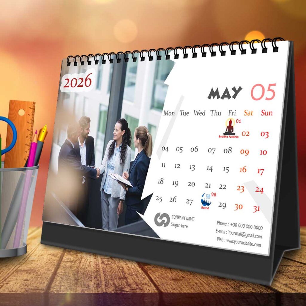 2026 Personalized Desktop Calendar | Table top Photo Calendar | 9 x 6 ...