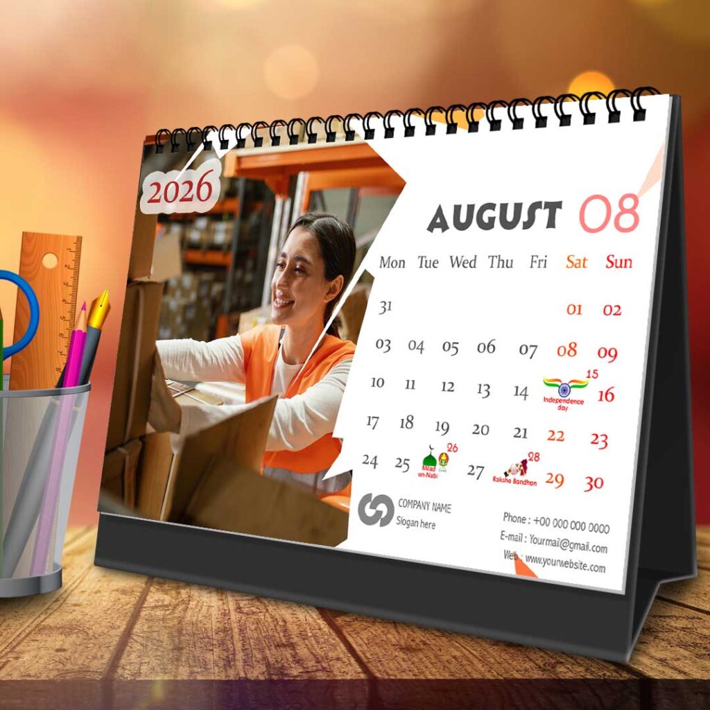 2026 Personalized Desktop Calendar | Table top Photo Calendar | 9 x 6 ...