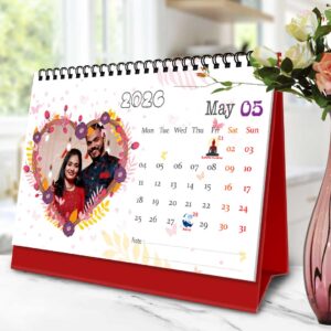 2026 Personalized Desktop Calendar | Table top Photo Calendar | 9 x 6 ...