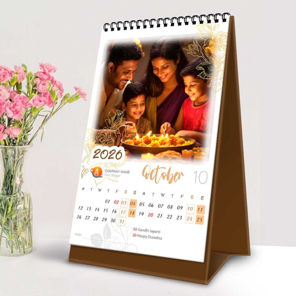 2026 Personalized Desktop Calendar | Table top Photo Calendar | 6 x 4 ...