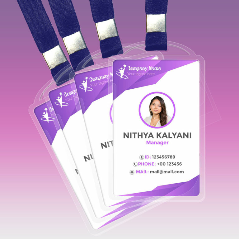 Corporate Company ID Card | PVC ID card | Photo ID card-Design 1 ...