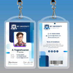 University ID Card | PVC ID card | Photo ID card-Design 1 - Photoland