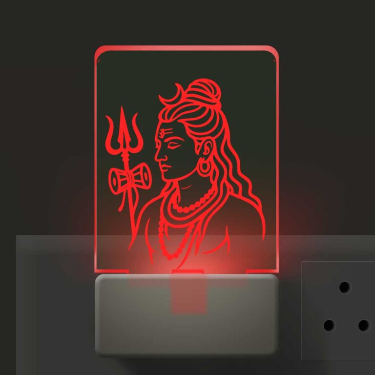 3d Illusion Led Plug Lamp | 3 d Led Night Lamp | God Sivan | Photoland